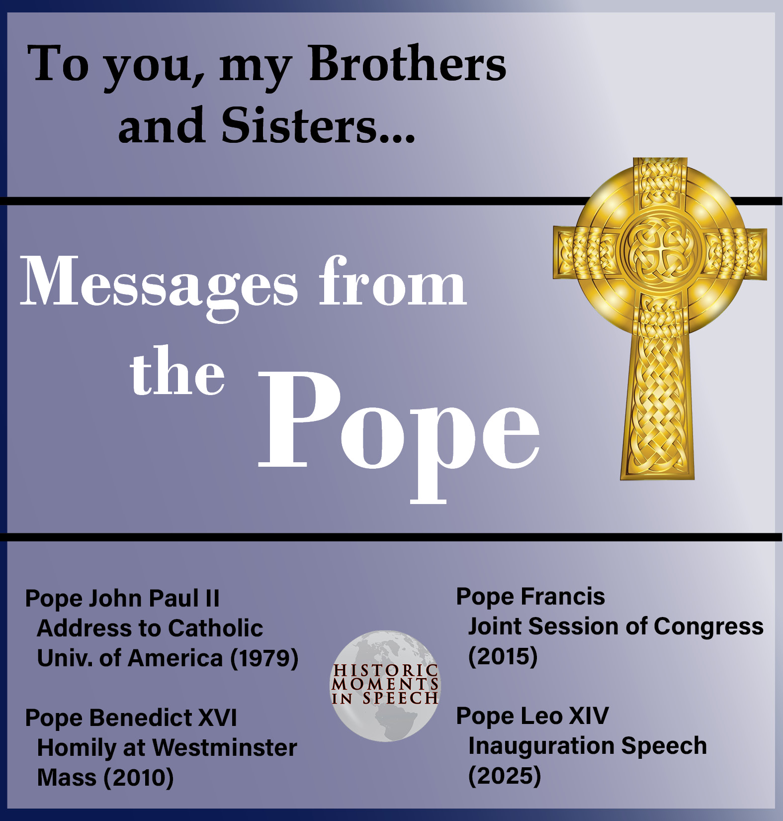 Messages from The Pope | Historic Moments in Speech